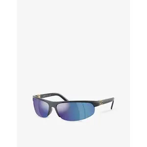 Miu Miu Mu A02s Oval-frame Sunglasses - Grey