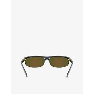 Miu Miu Mu A02s Oval-frame Sunglasses - Grey