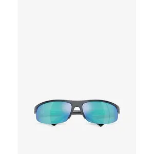 Miu Miu Mu A02s Oval-frame Sunglasses - Grey
