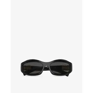 Miu Miu Mu 14zs Irregular-frame Sunglasses - Black