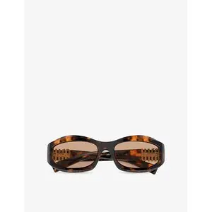 Miu Miu Mu 14zs Irregular-frame Sunglasses - Brown