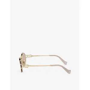 Miu Miu Mu 52ys Oval-frame Sunglasses