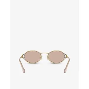 Miu Miu Mu 52ys Oval-frame Sunglasses