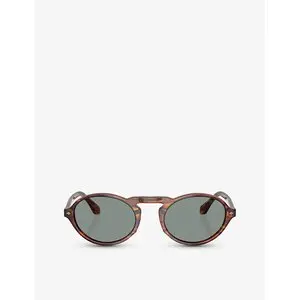 Giorgio Armani Ar8219u Oval Sunglasses - Brown
