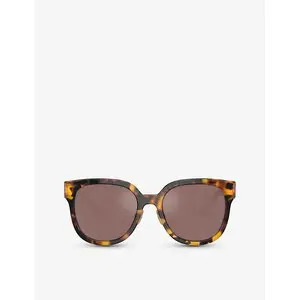 Miu Miu Mu 01zs Square-frame Sunglasses - Brown