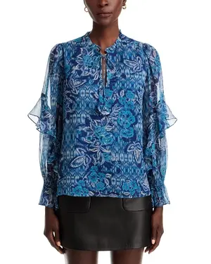 Aqua Ruffled Top Exclusive