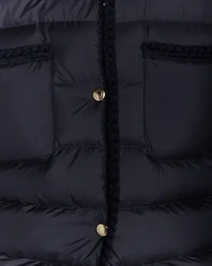 Moncler Gencay Braided Trim Quilted Jacket - Navy
