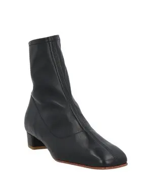 By Far Soft Leather Ankle Boots - Black