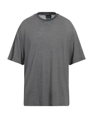 Emporio Armani T-shirt Size Virgin Wool, Lyocell - Grey