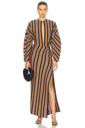 Missoni Striped Knit Long Dress