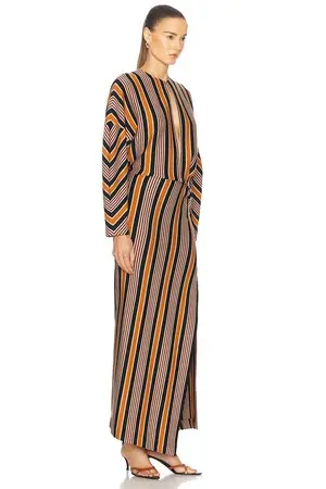 Missoni Striped Knit Long Dress