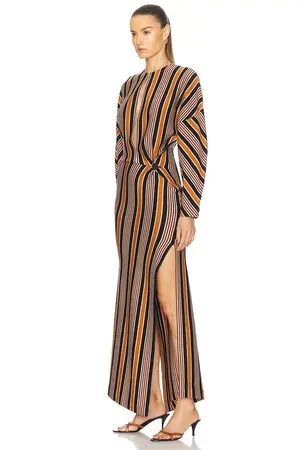 Missoni Striped Knit Long Dress