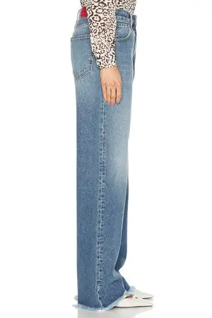 Alessandra Rich Low Waist Baggy Wide Leg Jeans