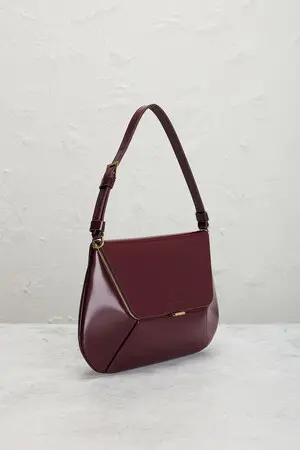 Amina Muaddi Ami Bag - Wine
