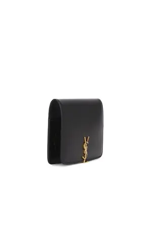 Saint Laurent Passport Case In Black - Nero
