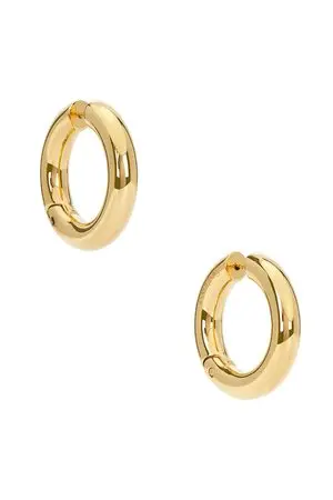 Saint Laurent Mini Hoop Earrings - Dore