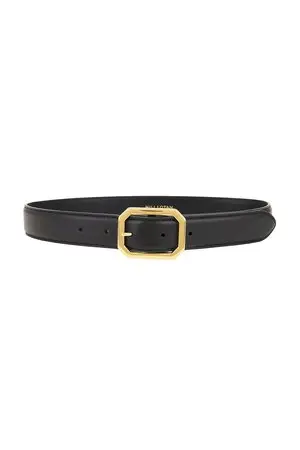 NILI LOTAN Anais Leather Belt - Black