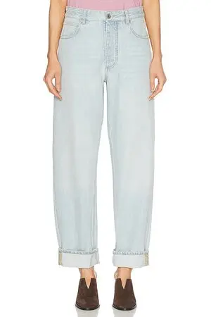 Bottega Veneta Cuffed Straight Leg Jeans