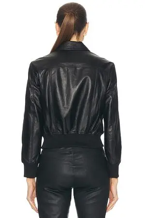 R13 Leather Bomber Jacket