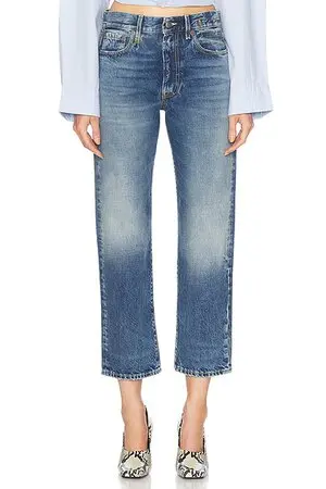R13 Romeo Cropped Straight Leg Jeans