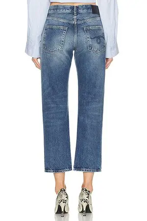 R13 Romeo Cropped Straight Leg Jeans
