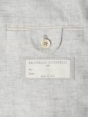 Brunello Cucinelli Linen Blazer - Gray
