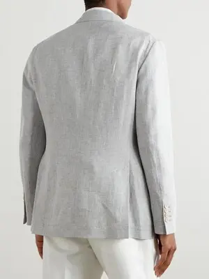 Brunello Cucinelli Linen Blazer - Gray