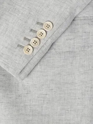 Brunello Cucinelli Linen Blazer - Gray