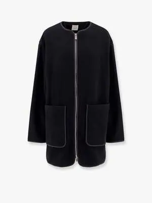 TOTEME Wool Blend Coat With Lateral Slits