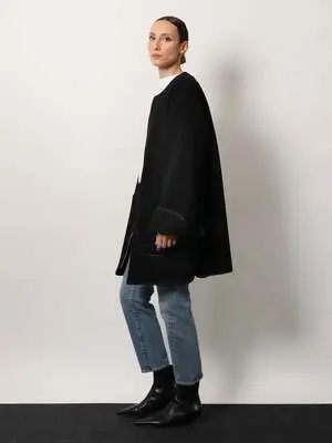 TOTEME Wool Blend Coat With Lateral Slits
