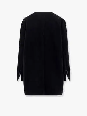 TOTEME Wool Blend Coat With Lateral Slits