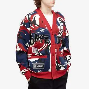 A BATHING APE Unvs Camo Cardigan