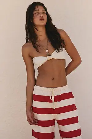 Free People Striped Wide-leg Pants