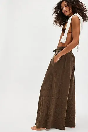 Free People Wait A Minute Wide-leg Lounge Pants