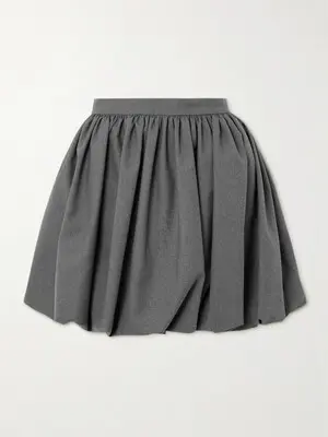 Marni Pleated Mini Skirt - Gray