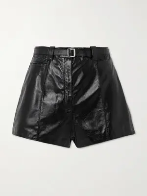 Bally Belted Leather Shorts