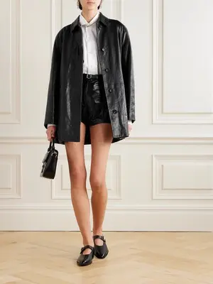 Bally Belted Leather Shorts