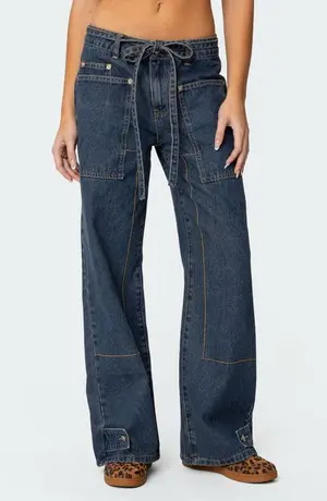 Edikted Wide Leg Jeans For Women