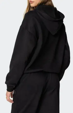 EDIKTED Logo Hoodie - Black