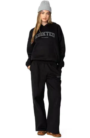 EDIKTED Logo Hoodie - Black