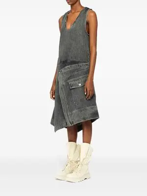 JW Anderson Wrap Sleeveless Midi Dress - Grey