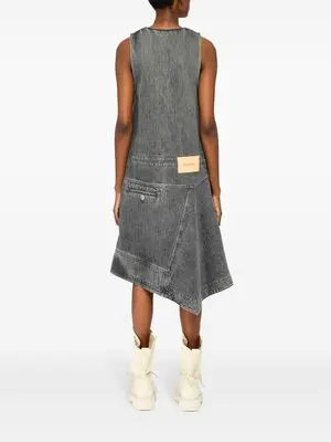 JW Anderson Wrap Sleeveless Midi Dress - Grey
