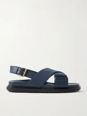 Marni Fussbett Leather Slingback Sandals