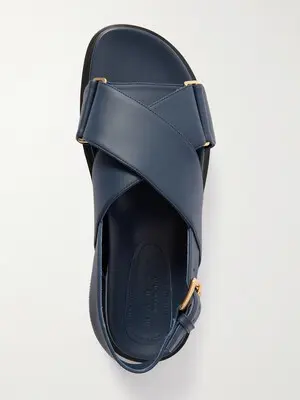 Marni Fussbett Leather Slingback Sandals