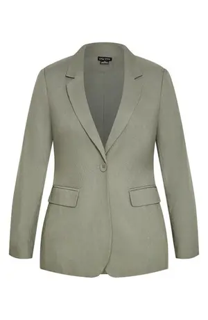 City Chic Clea One-button Blazer