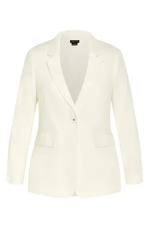 City Chic Clea One-button Blazer
