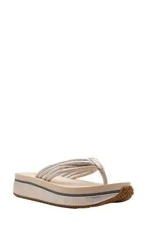 VOLATILE Stargazer Platform Flip Flop - Silver