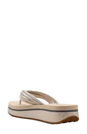 VOLATILE Stargazer Platform Flip Flop - Silver