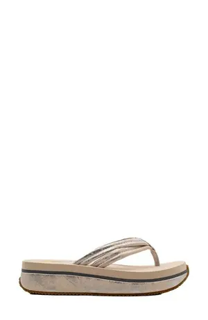 VOLATILE Stargazer Platform Flip Flop - Silver