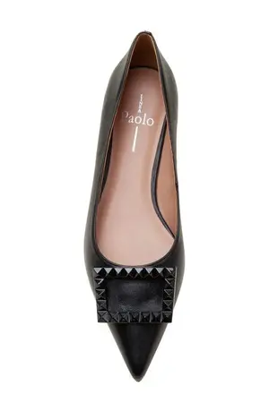 Linea Paolo Nolene Pointed Toe Flat - Black